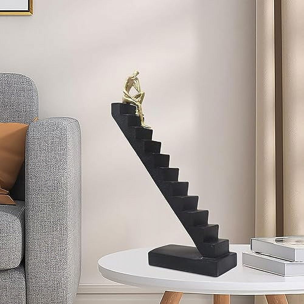 Ladder Statue Ladder Sculpture Abstract Character Collectible Thinker ...