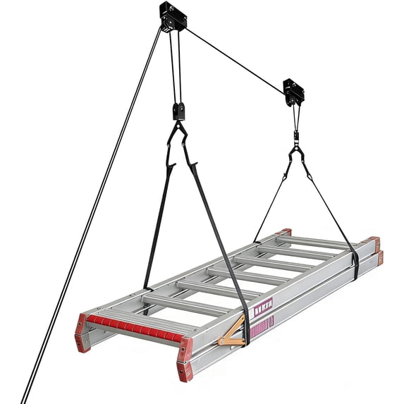 Ladder Storage Ceiling Hoist – Garage Pulley Lift System for Carrier ...