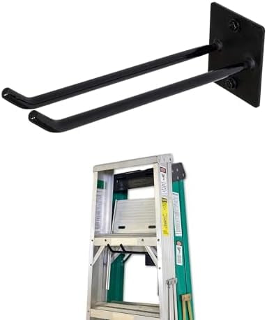 Ladder Storage Wall Hook – Heavy Duty Steel Ladder Hanger for Garage ...