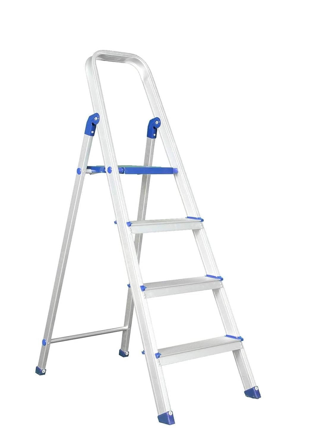Ladder for Home Aluminium 4 Step Heavy Duty Foldable Ladder with ...