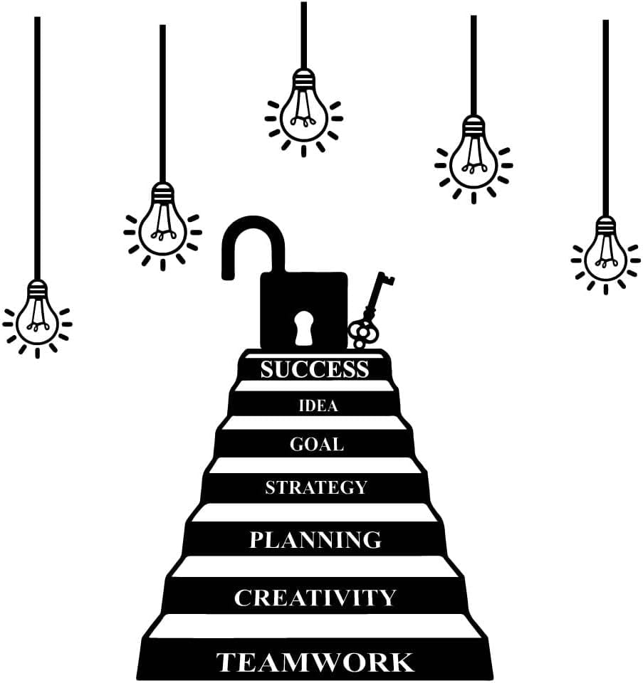Ladder of Success Wall Stickers Inspirational Quotes Wall Decals ...