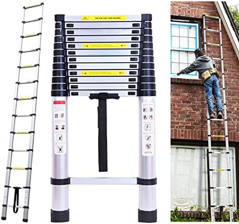 Ladders Extendable Telescopic 16.4FT/ 5M Ladder Heavy-Duty Multi ...