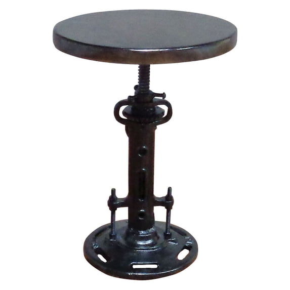 Laddha Home Designs 14" Black and Walnut Brown Industrial Style Mango ...