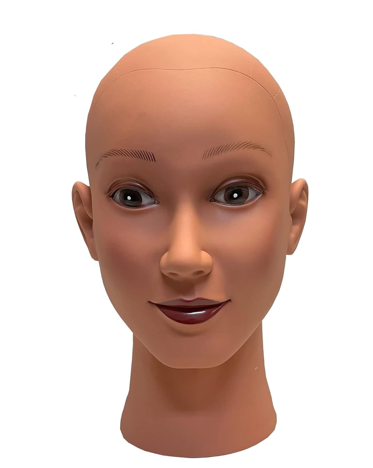 Ladella Beauty Cosmetology Wig Stand Block Bald Female Makeup Manikin Head For Wigs Making Not