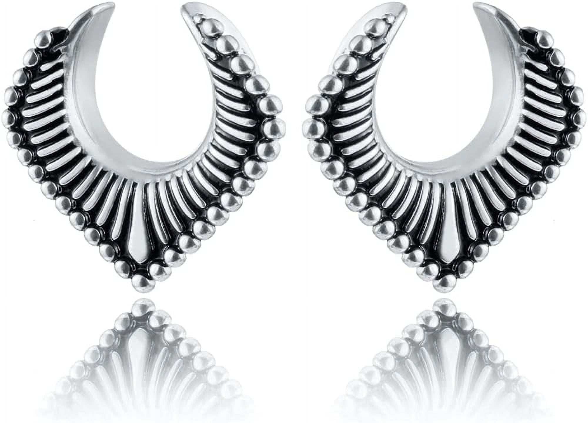 Lademayh Saddle Plugs For Ears Gauges, 0G - 1 Inch Spiral Gauges For ...