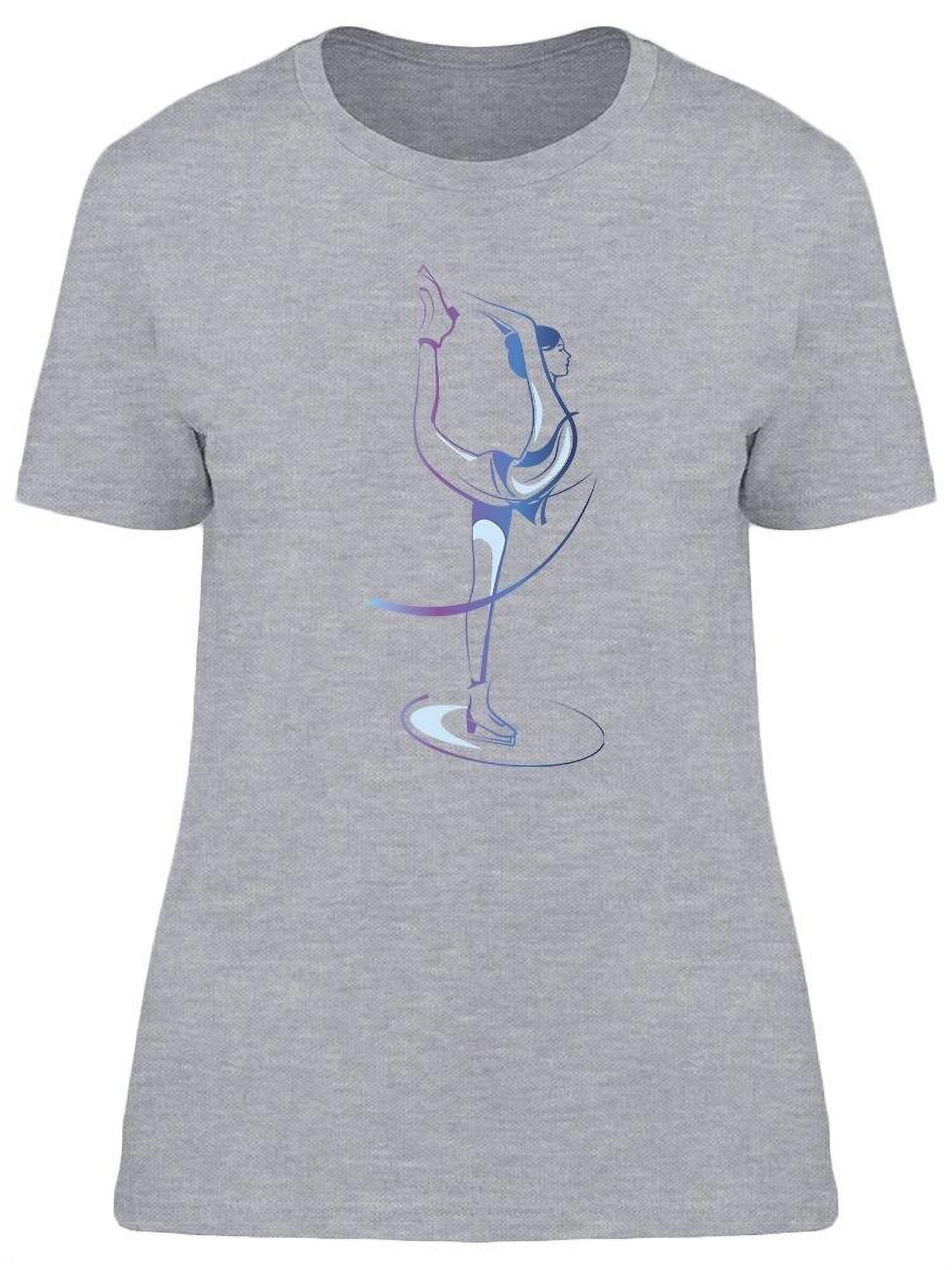 Ladie Figure Skating T-Shirt Women -Image by Shutterstock, Female Small ...