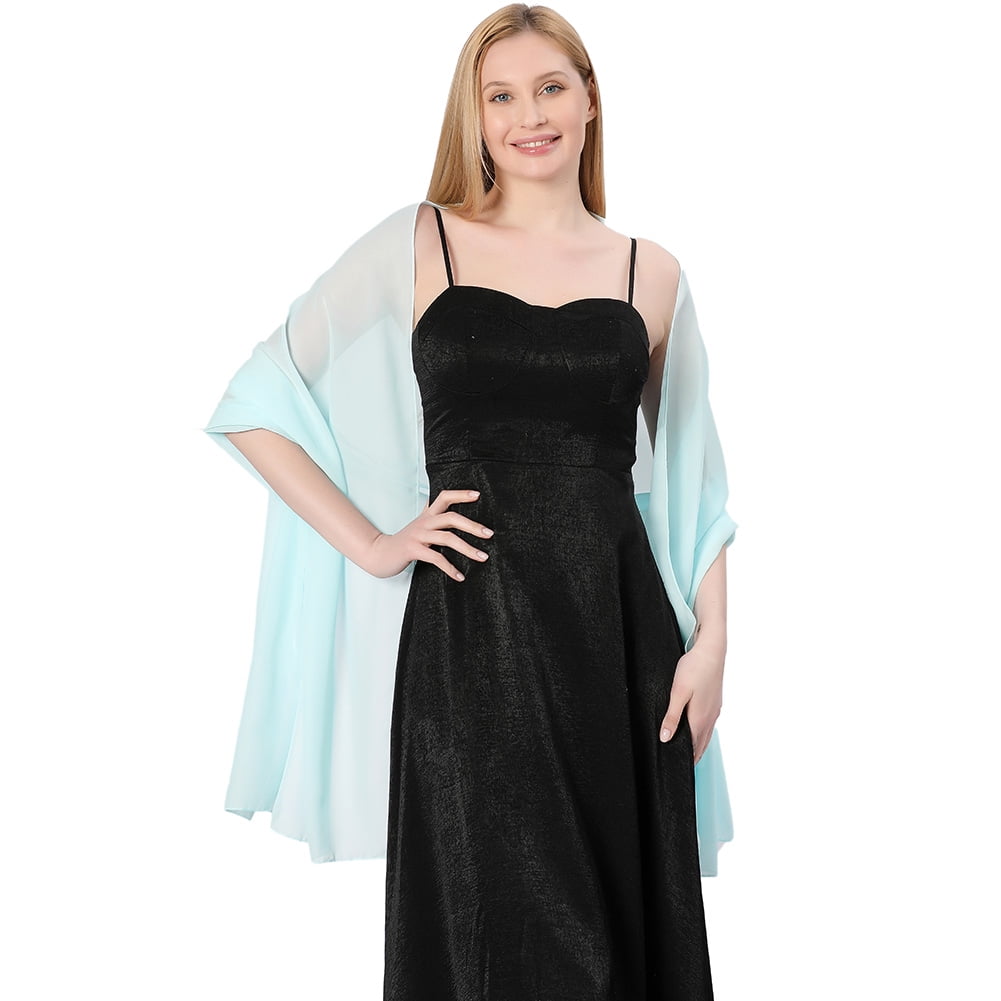 Ladiery Women Chiffon Shawls and Wraps for Evening Dresses, Elegant ...