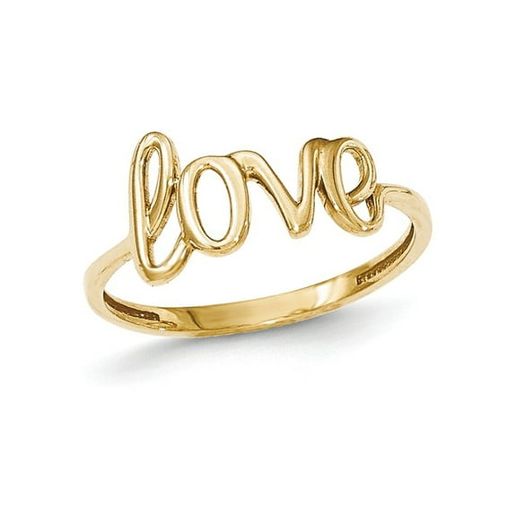 14K Gold Natural Ruby Ring, Solid Yellow Gold Ring, Love Ring ...