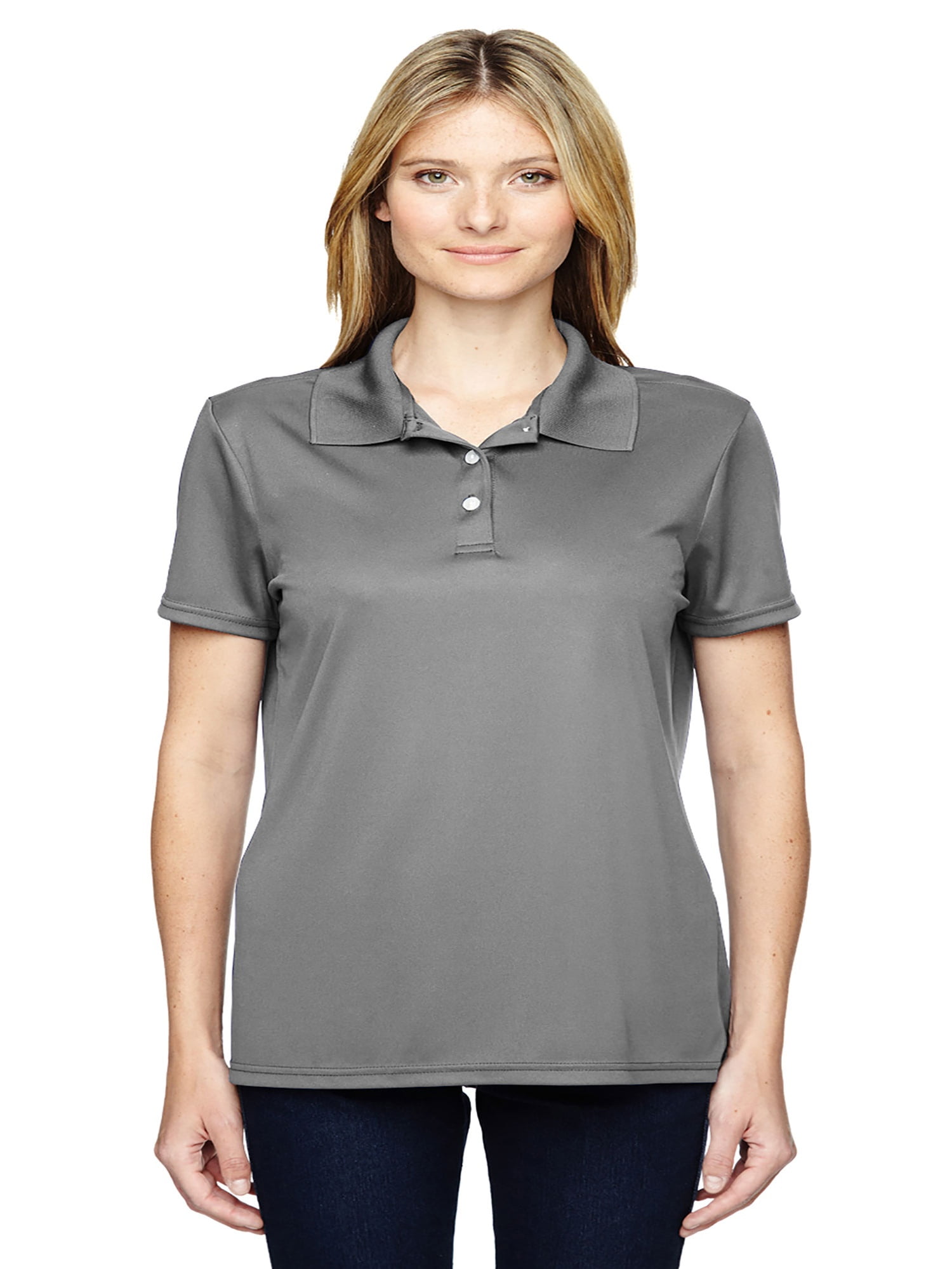 Ladies' 4 oz. Cool Dri with Fresh IQ Polo (GRAPHITE - XL) - Walmart.com