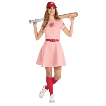 Rockford Peaches Baseball Uniform Adult Costume - Walmart.com
