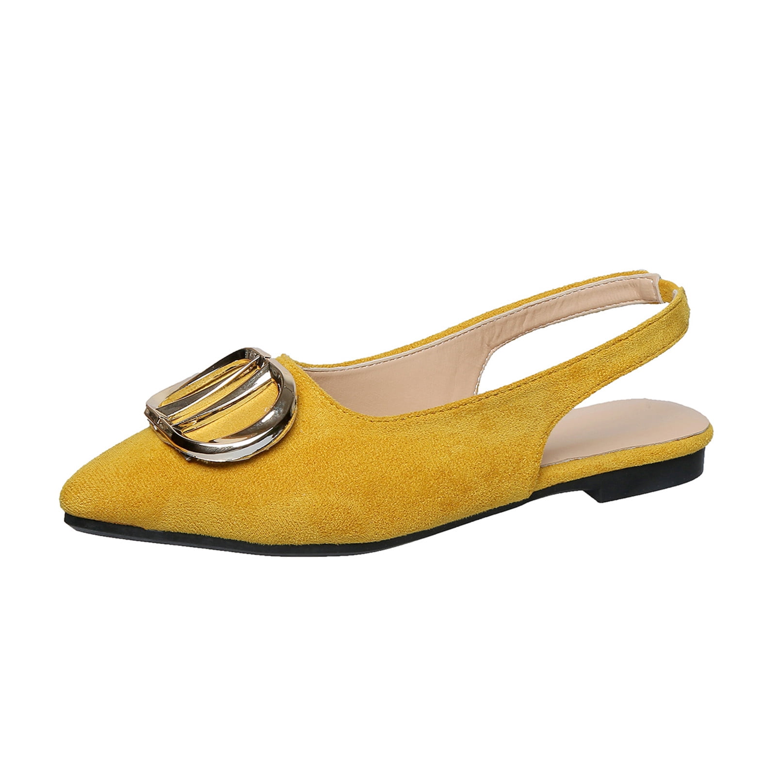 Ladies Ballet Flats Round Toe Comfortable Shoes for School & Dance ...