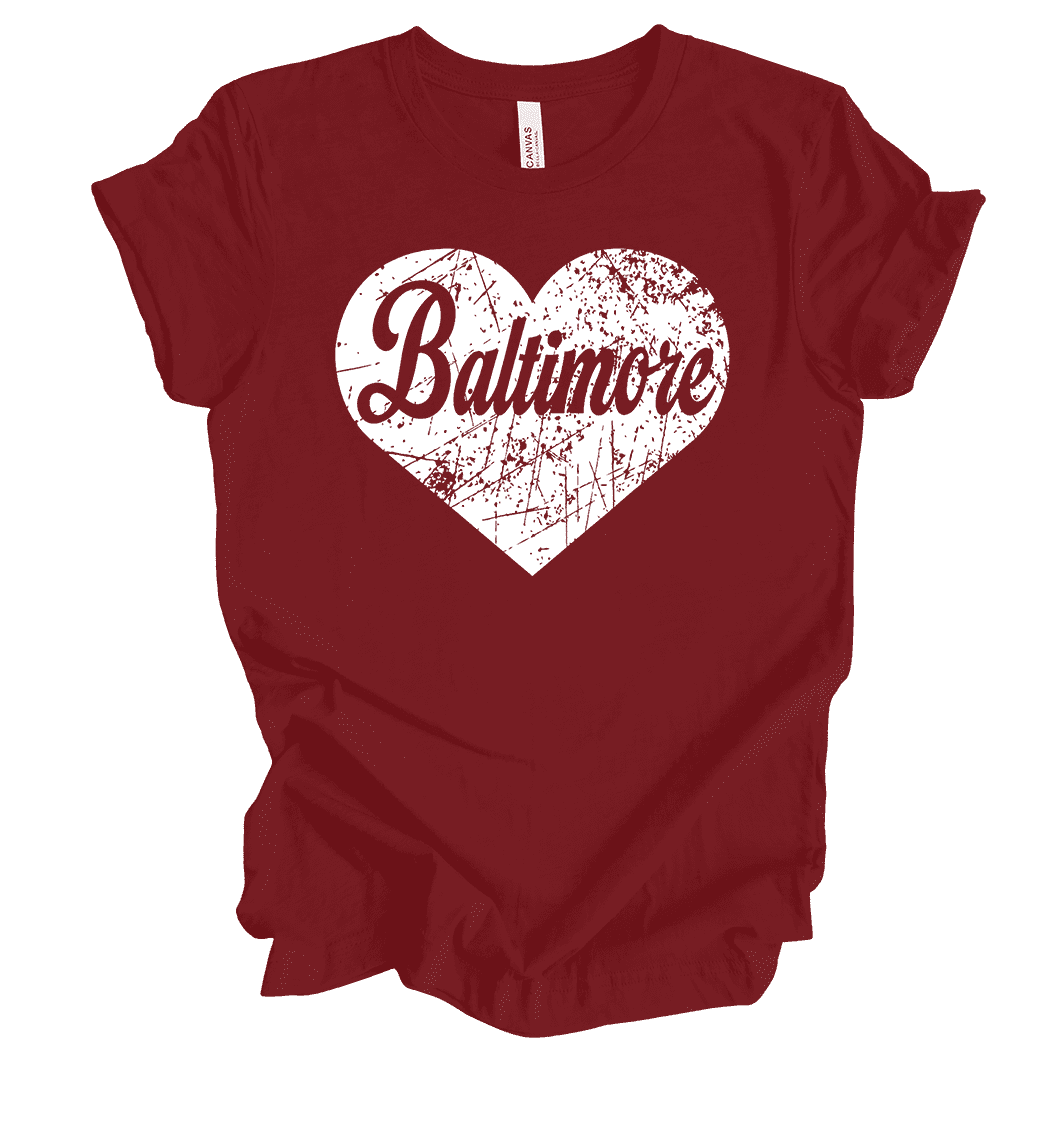 Ladies Baltimore Heart Support Francis Scott Key Bridge Collapse Cargo ...