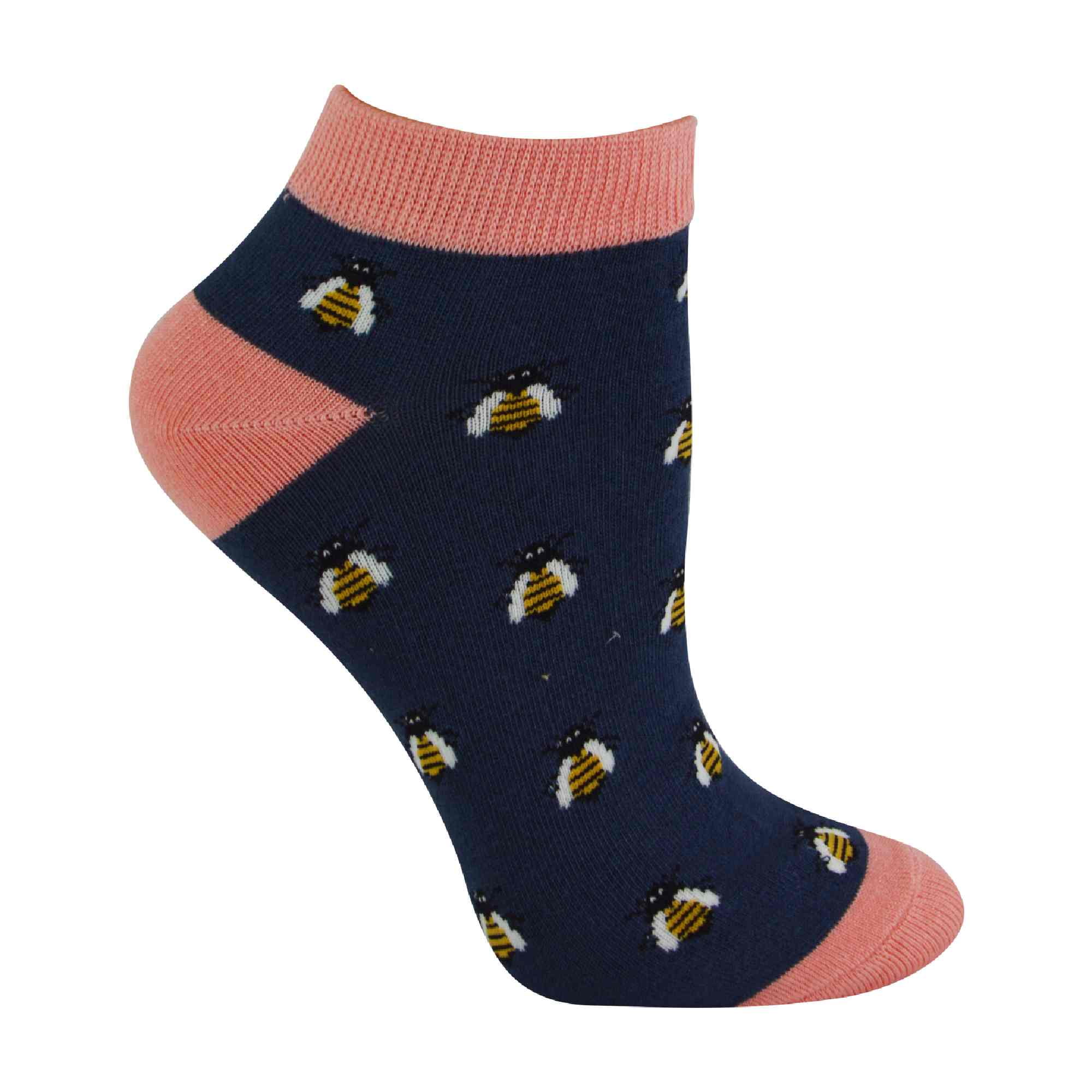 Ladies Bamboo Trainer Socks | Miss Sparrow | Breathable Low Cut Socks ...