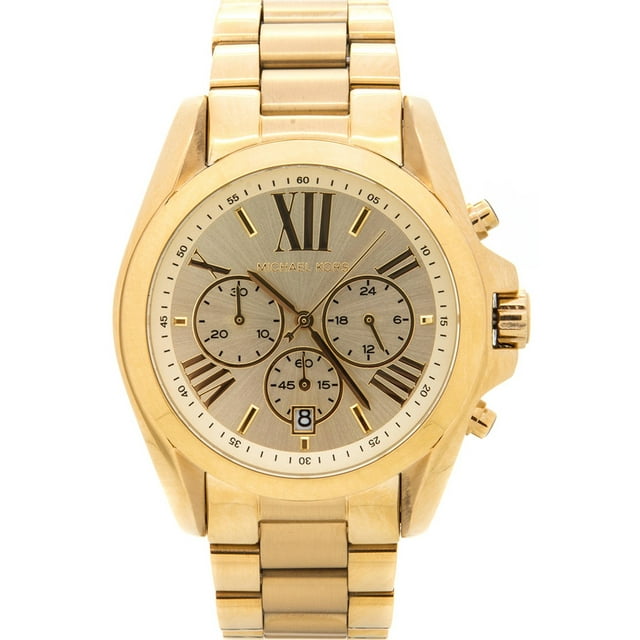 Michael Kors Women's Wrist Watch - Bradshaw Chronograph, Stainless Steel, MK5605 - Walmart.com