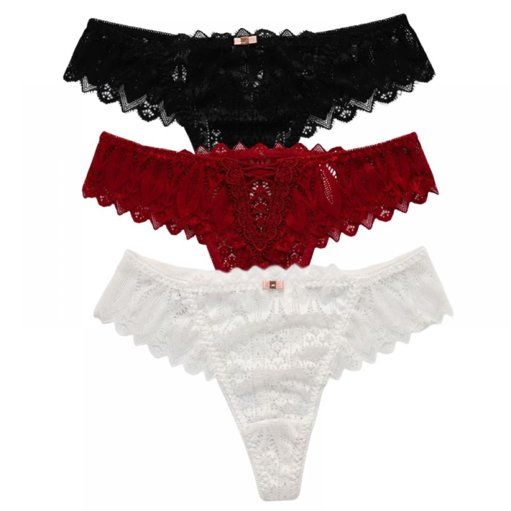 Ladies Breathable Cross Belt Cutout Low-rise T-pants Solid Color Women ...