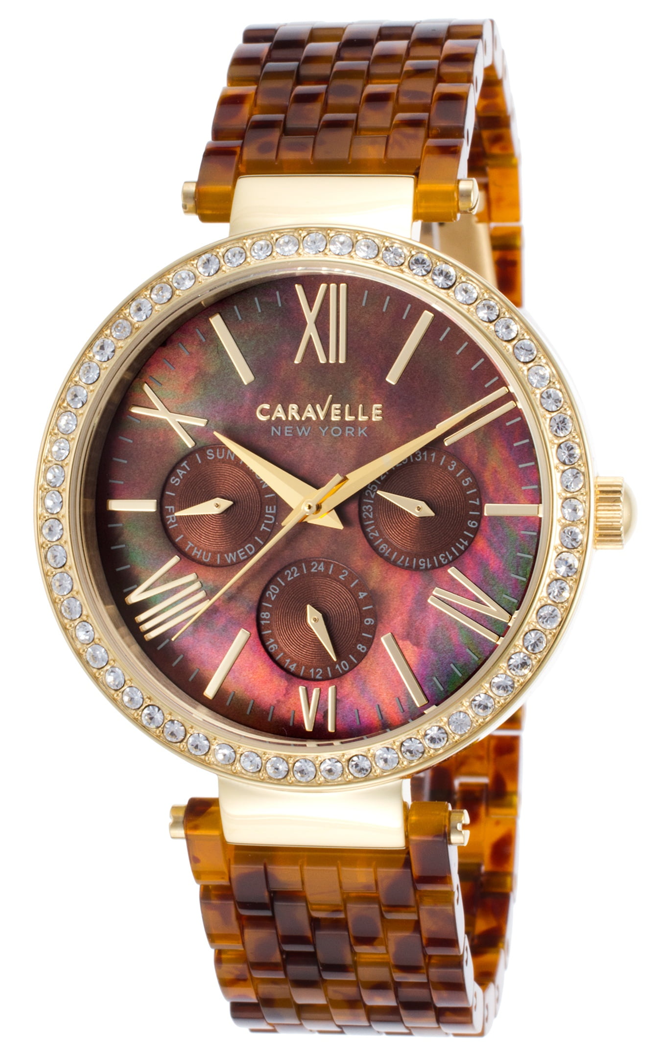 Ladies' Caravelle New York Chronograph Resin Watch - Walmart.com