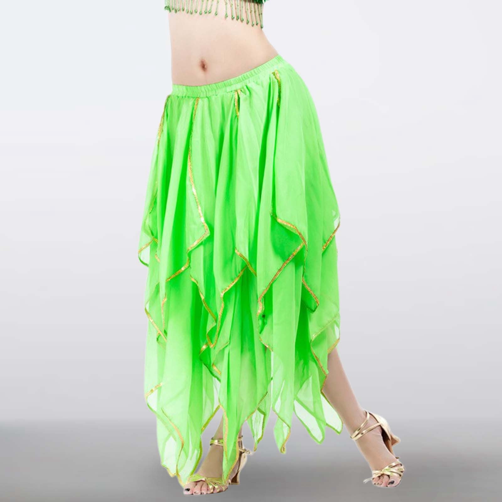 Ladies' Carnival Belly Dance Performance Dress Half Skirt Cute Skirts ...