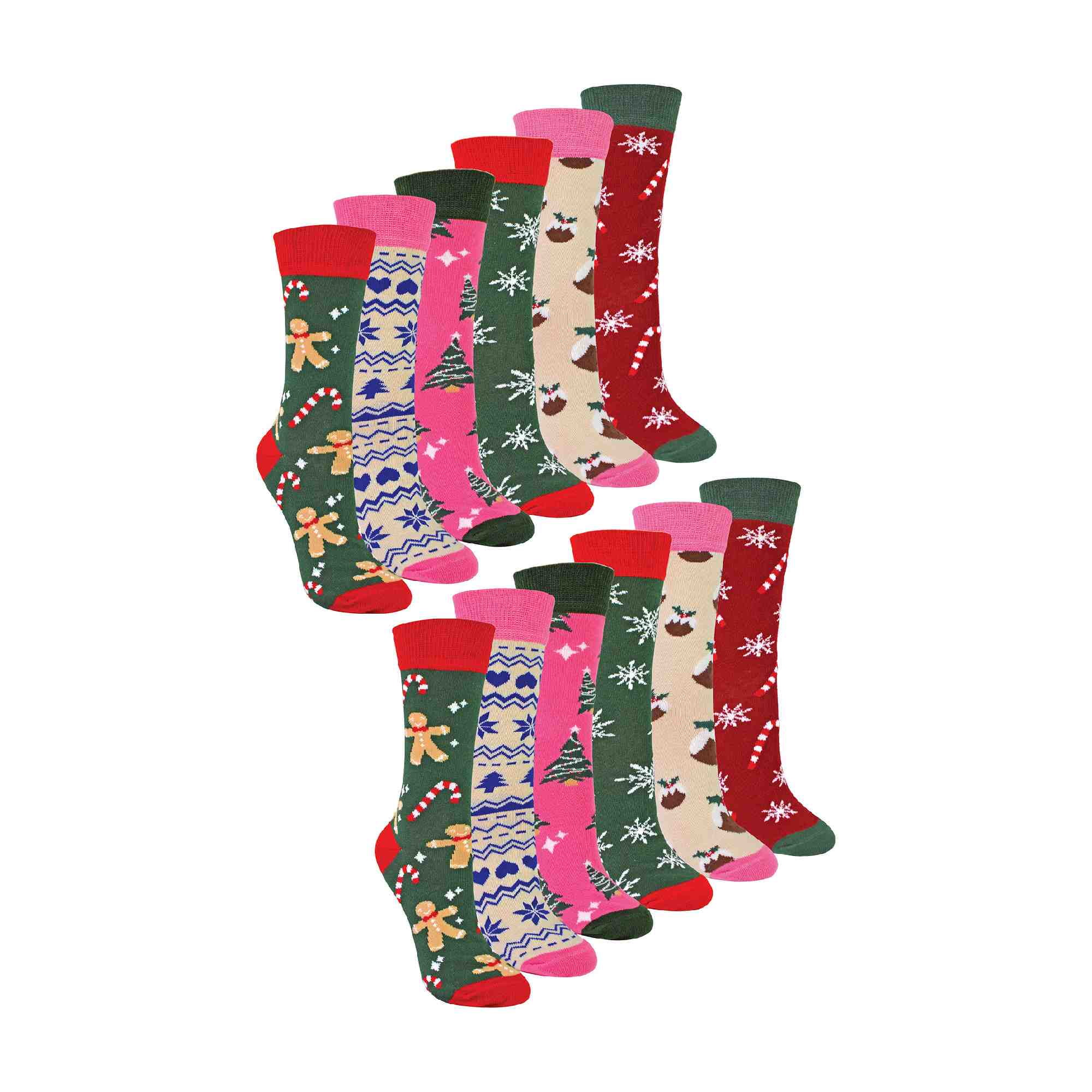 Ladies Christmas Socks | Sock Snob | Womens Colourful Novelty Design ...
