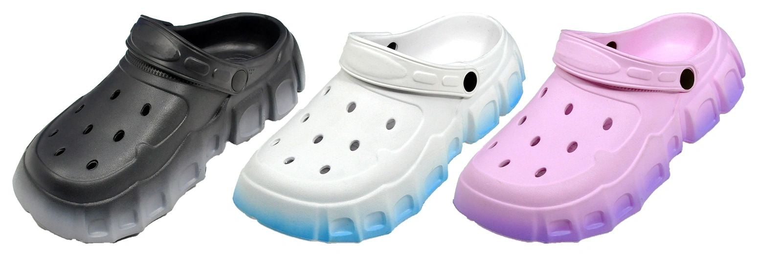 (Ladies ) Chunky Clogs 24 Pairs in a case (bulk pack) - Walmart.com