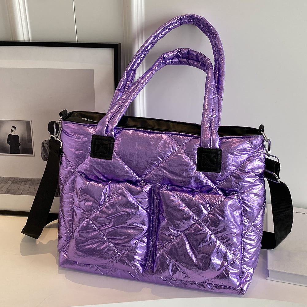 Ladies Cloud Tote Bag Versatile Puffer Bags for Party Travel Work ...