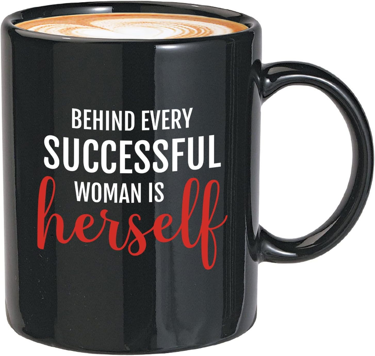 Ladies Coffee Mug 11oz Black - Every Successful Woman - Feminism ...