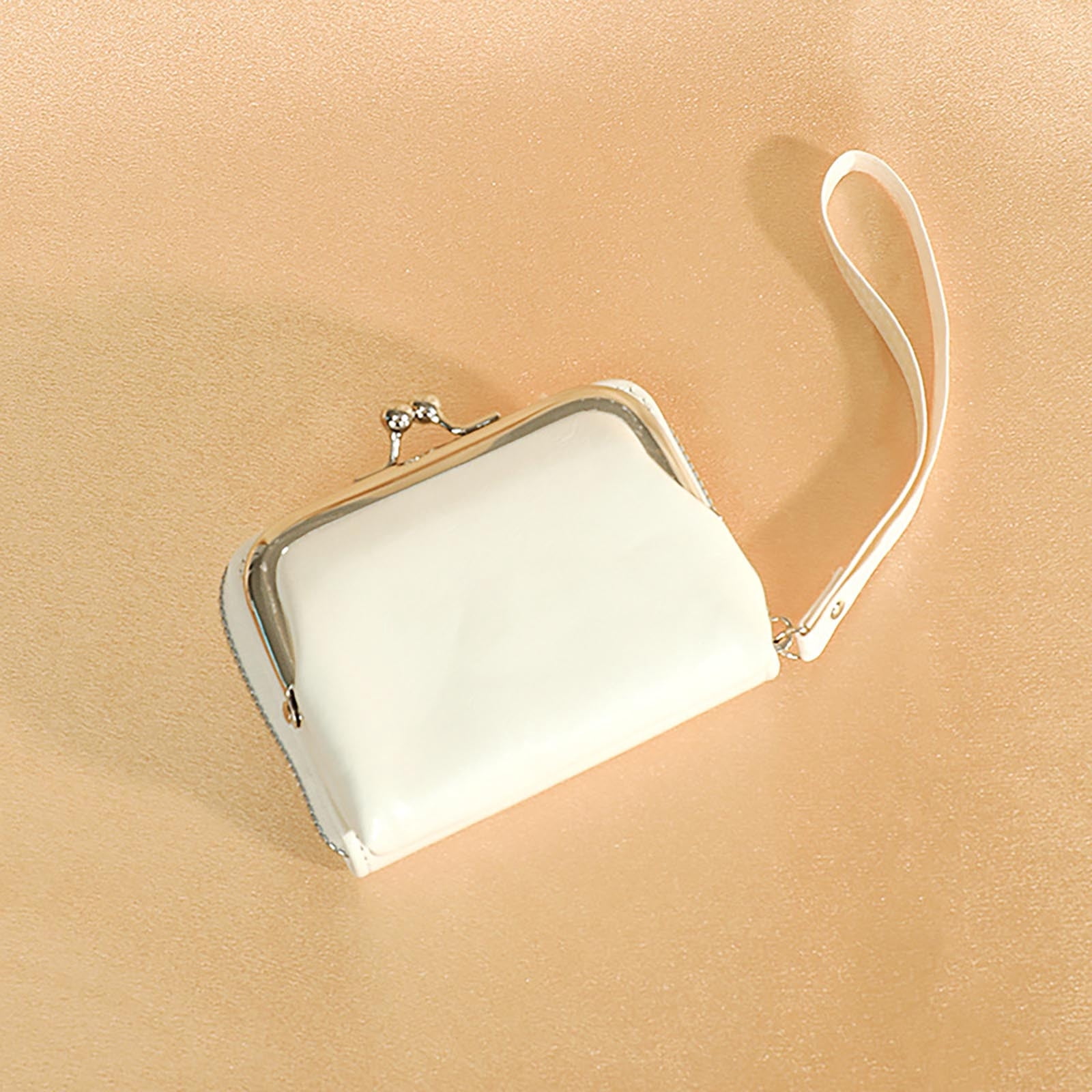 Ladies Coin Purse with Snap Closure and Zipper Compartment, Compact 3 ...