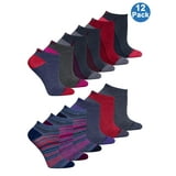 Avia Ladies Color Pulse Low Cut Socks, 12 Pack, Cushioned & Durable ...