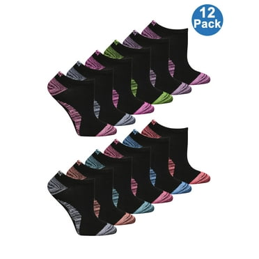 Ladies Cushioned Performance Low Cut Socks, 6 Pack - Walmart.com