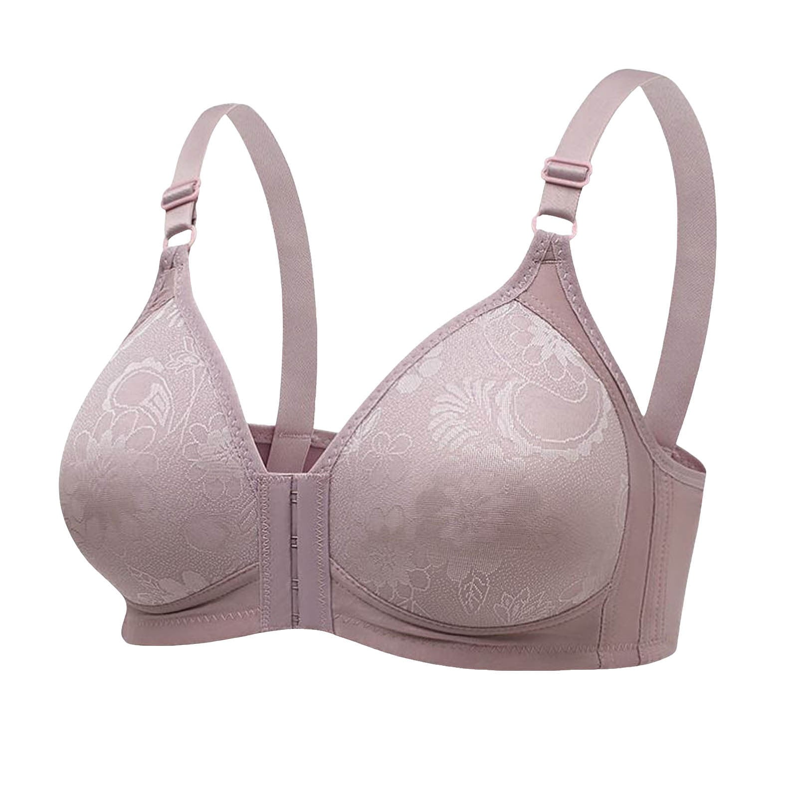 Ladies Comfort Wirefree Bra With Sagging Breast Uplifting Front Hook
