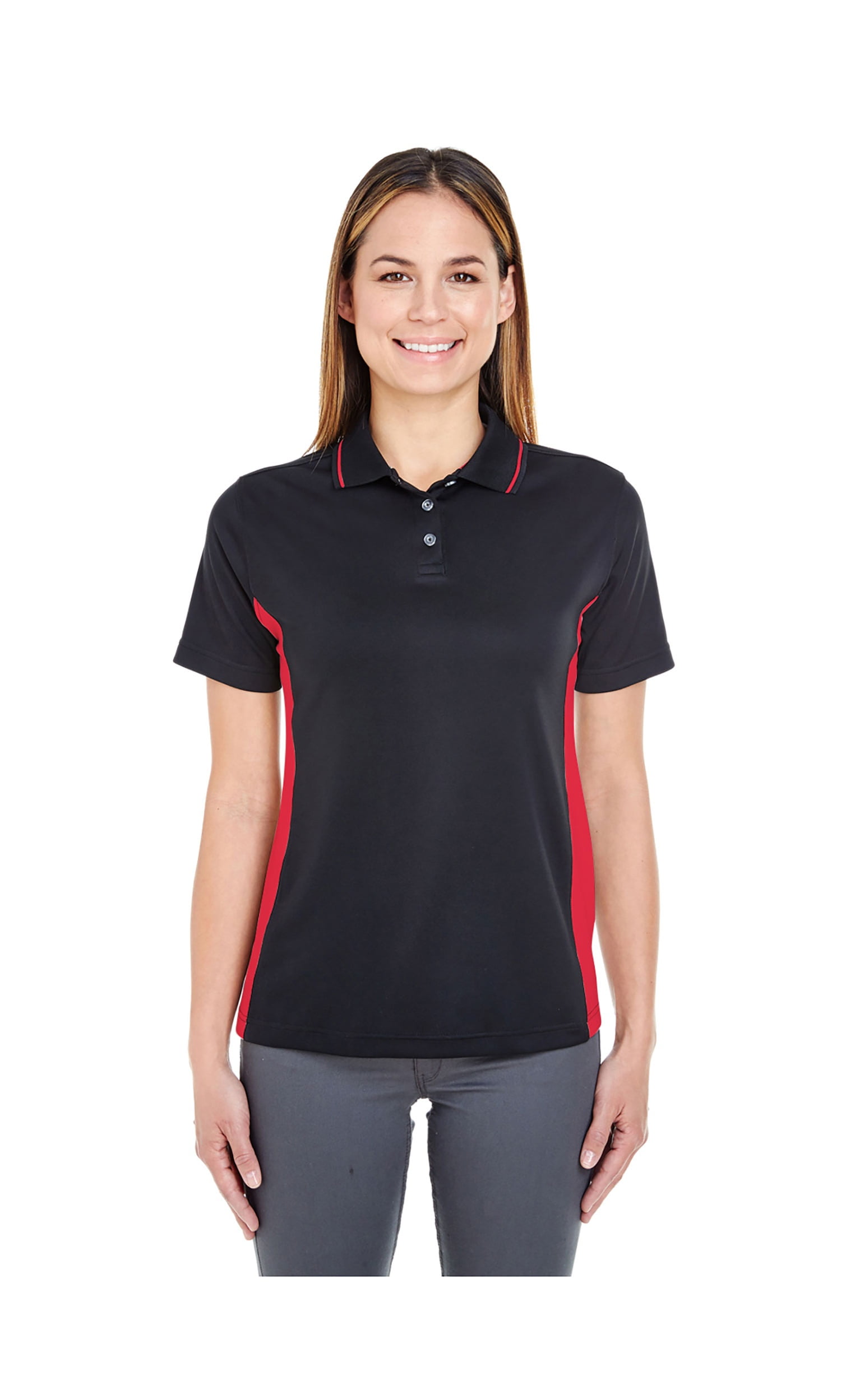 Ladies' Cool & Dry Sport Two-Tone Polo - Walmart.com