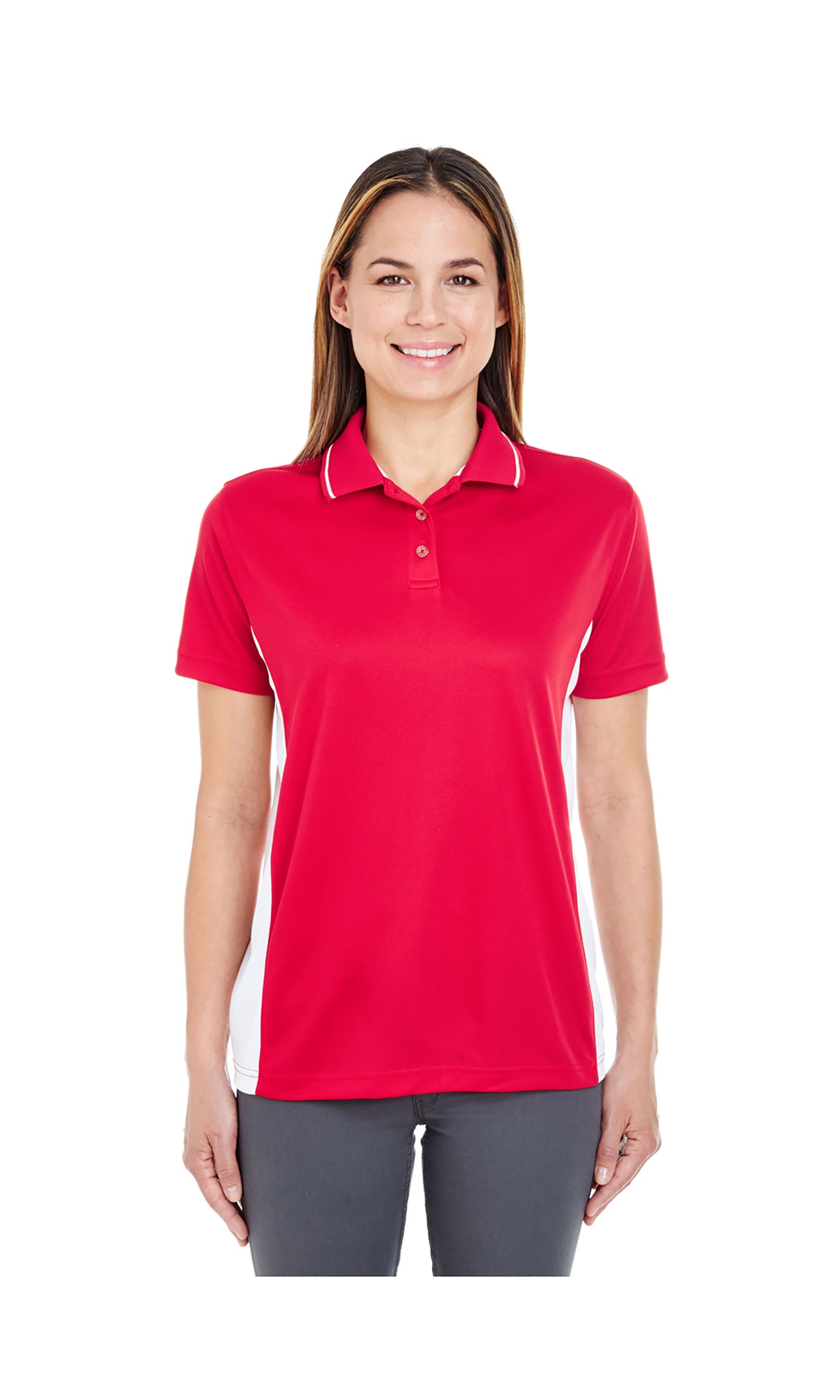 Ladies' Cool & Dry Sport Two-Tone Polo - Walmart.com