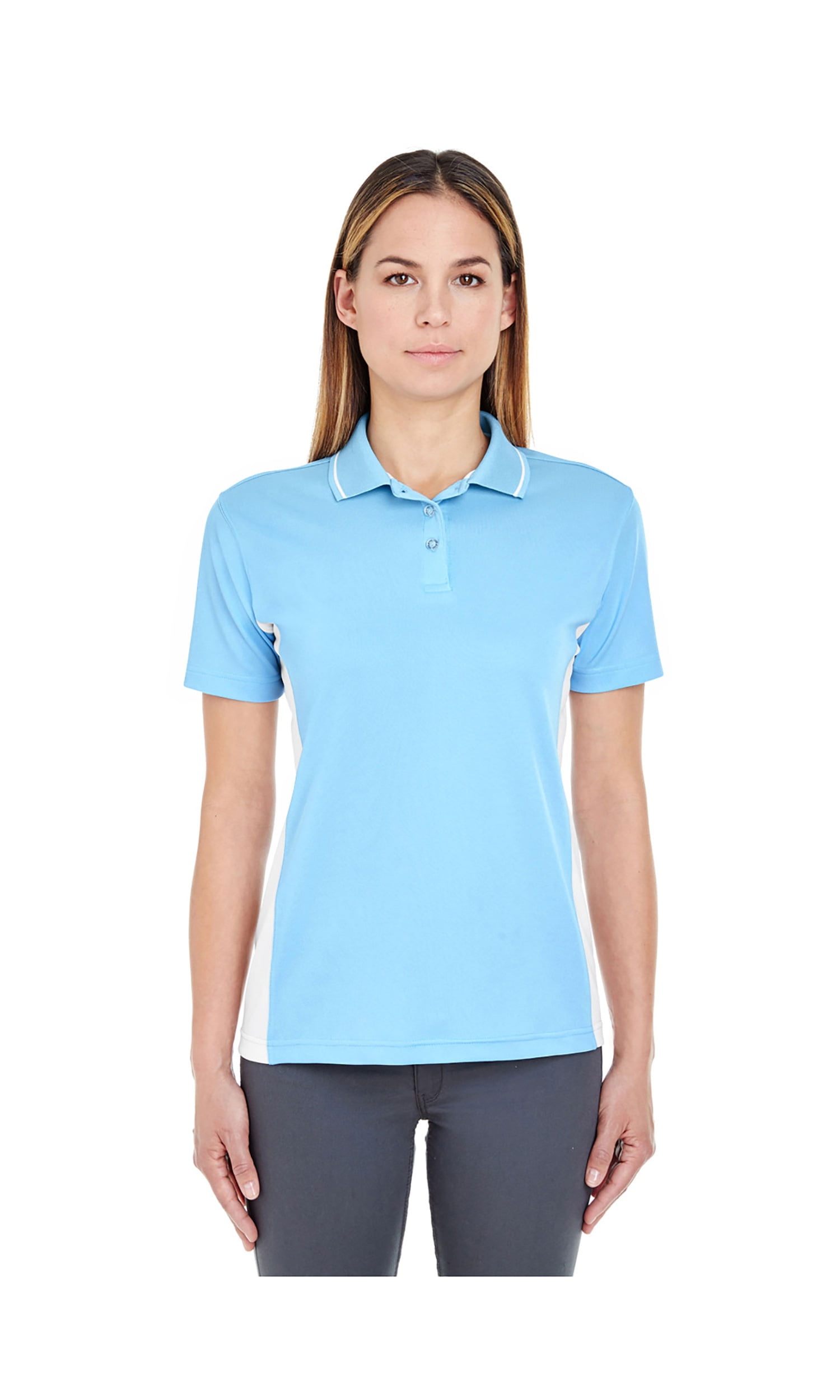 Ladies' Cool & Dry Sport Two-Tone Polo - Walmart.com