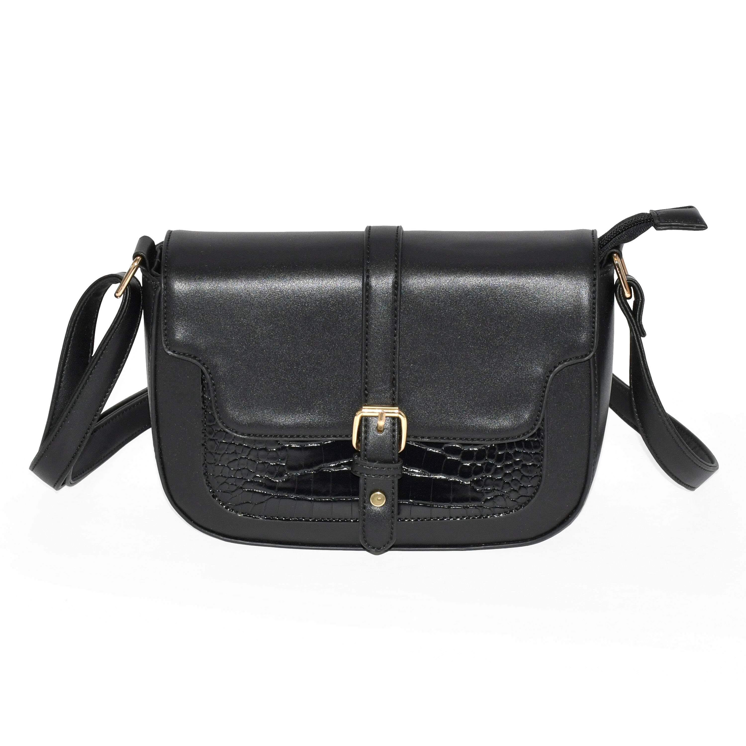 Ladies' Crossbody Bag with Buckle - Walmart.com