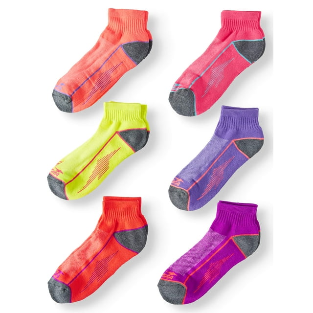 Ladies Cushioned Performance Ankle Socks, 6 Pack - Walmart.com