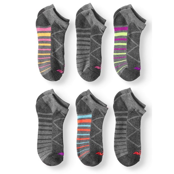 Ladies Cushioned Performance Low Cut Socks, 6 Pack - Walmart.com