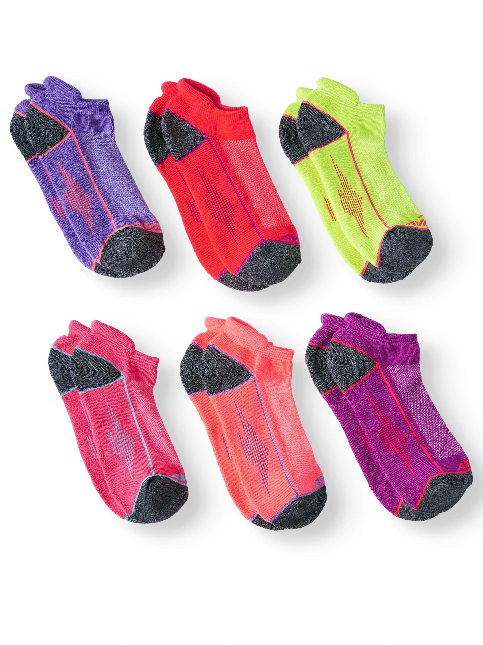 Ladies Cushioned Performance Low Cut Socks, 6 Pack - Walmart.com