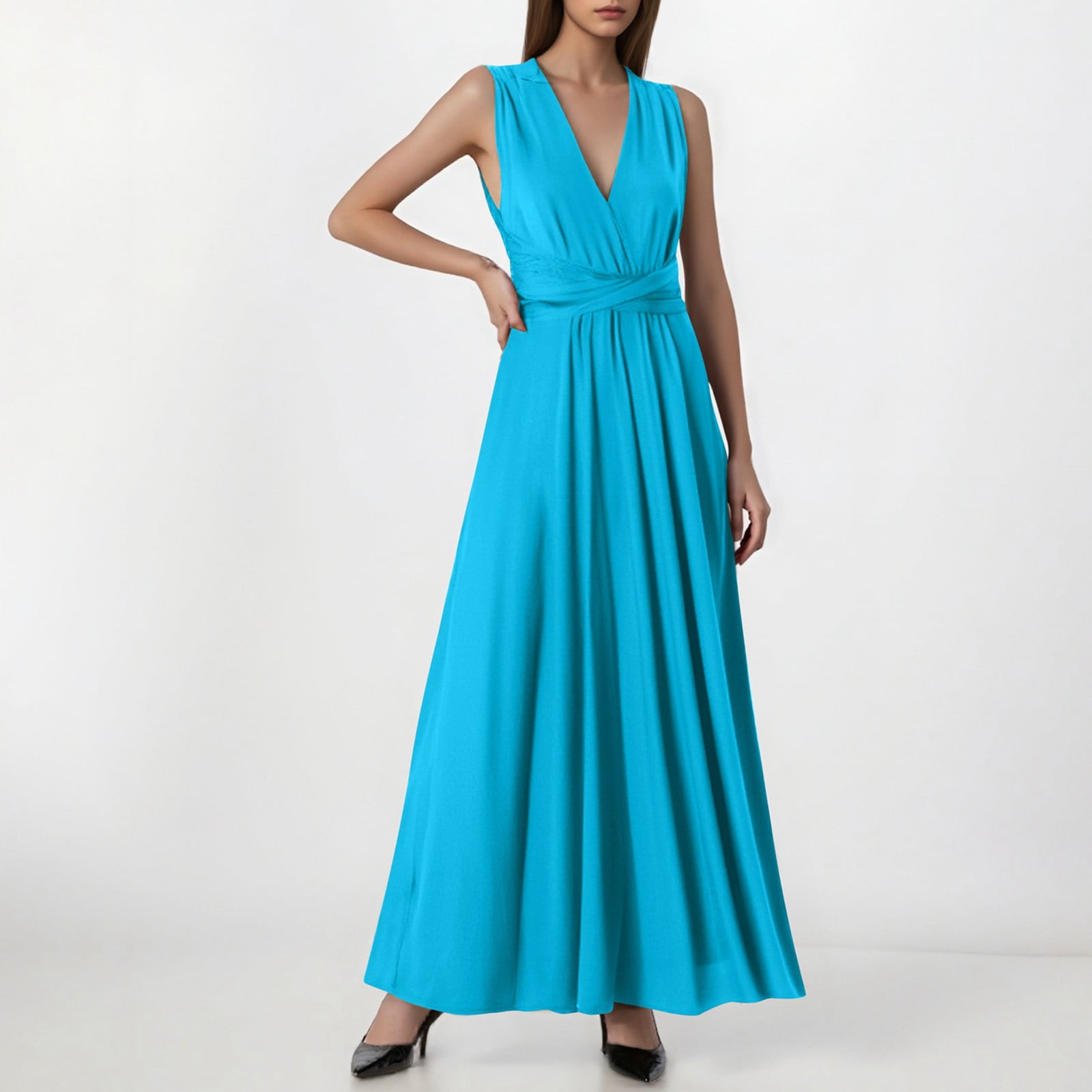 Ladies Fashion Wear Rope Backless Sexy Bandage Long Dress 4 Long Slit ...