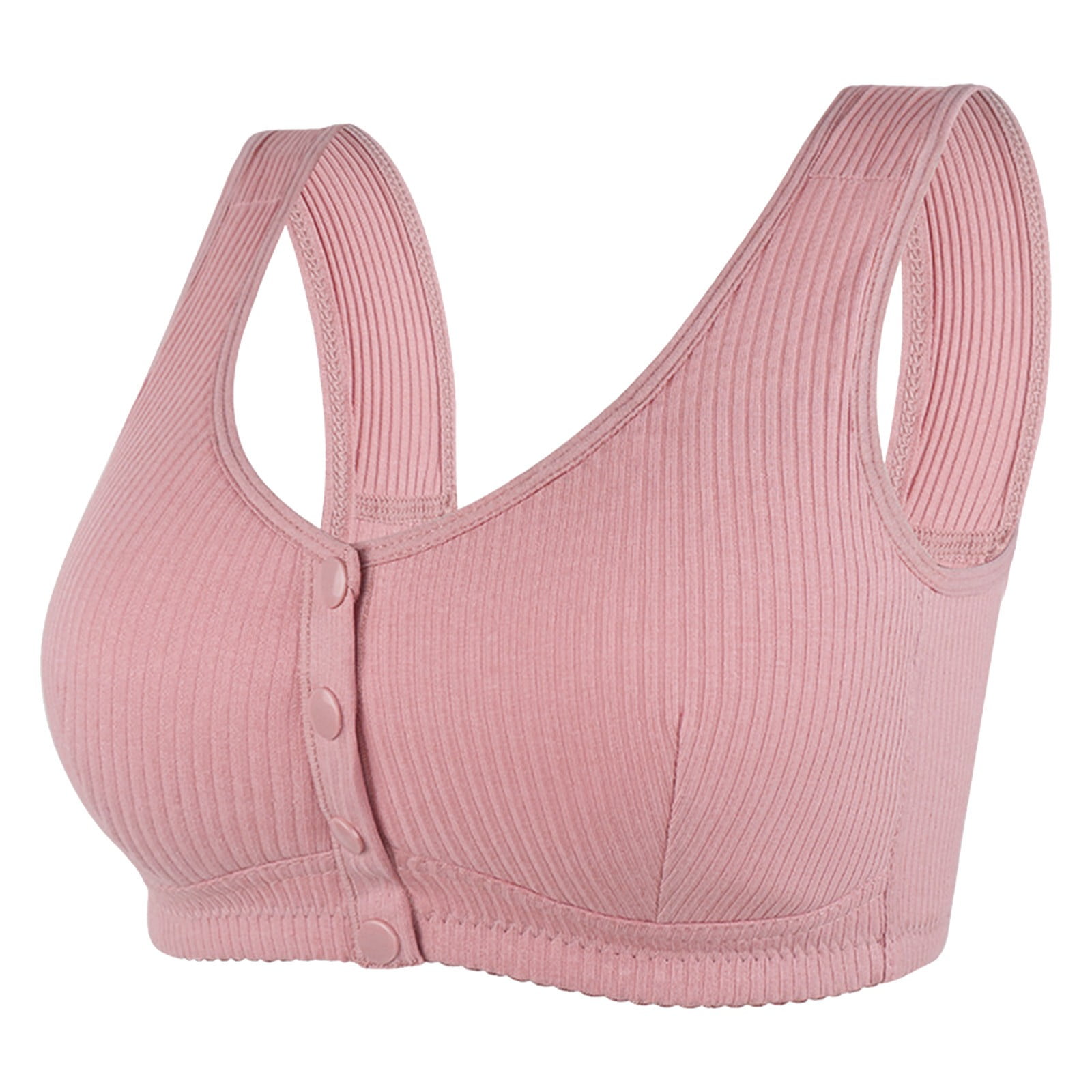 Ladies Full Coverage 2024 Snap Front Bras For Older Women Push Up