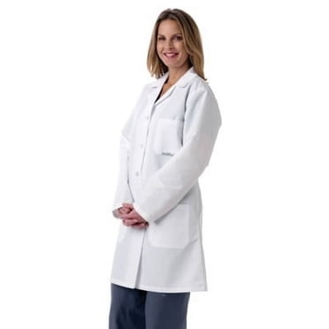 Ladies Classic Staff Length Lab Coat Size 4 - Walmart.com