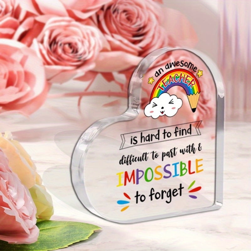 Ladies And Gentlemen Thank You For The Gift Heart-Shaped Acrylic Plaque ...