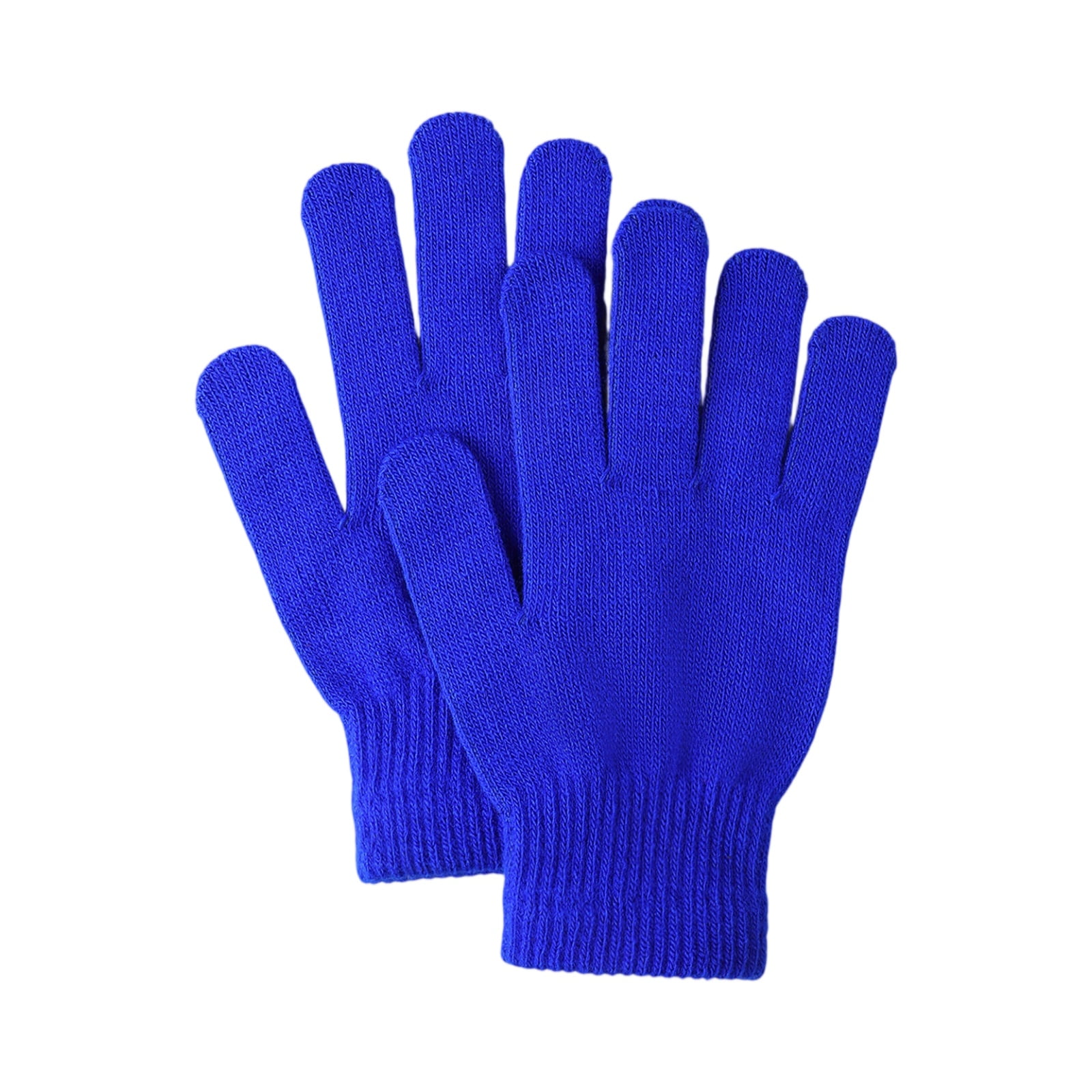 Ladies Gloves Magic Knit Gloves for Women Solid Colors(Royal Blue ...