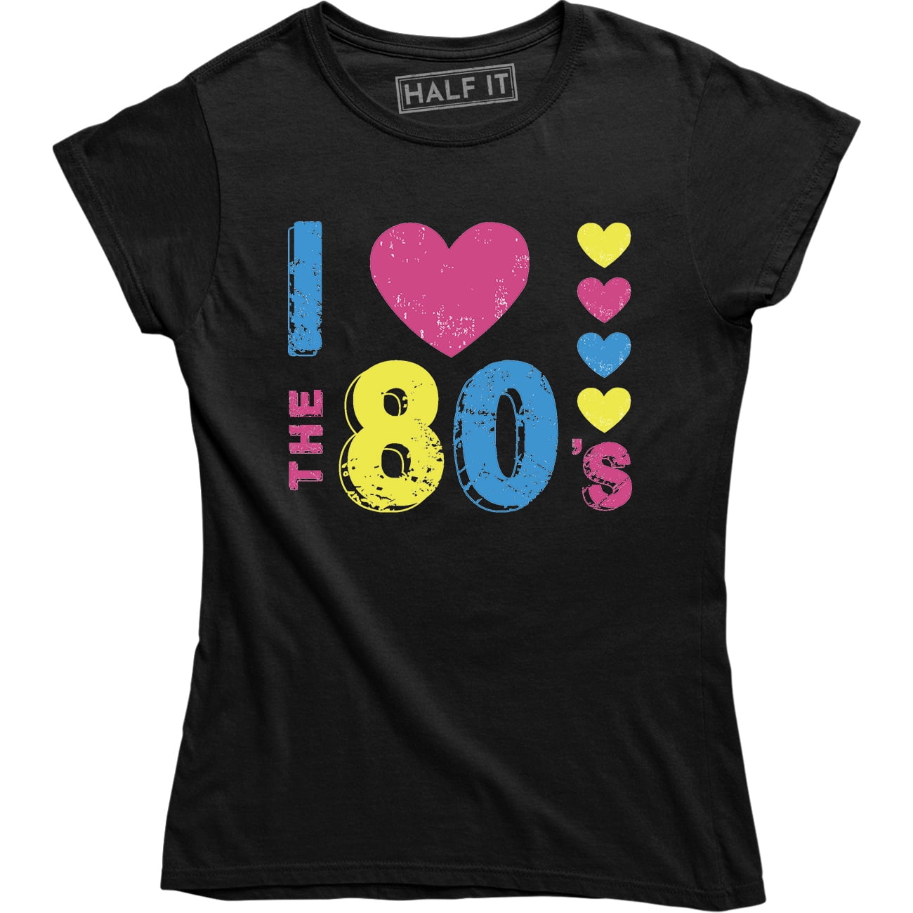 Ladies I Love The 80s Retro Fancy Graphic Design Choose Life Women T ...