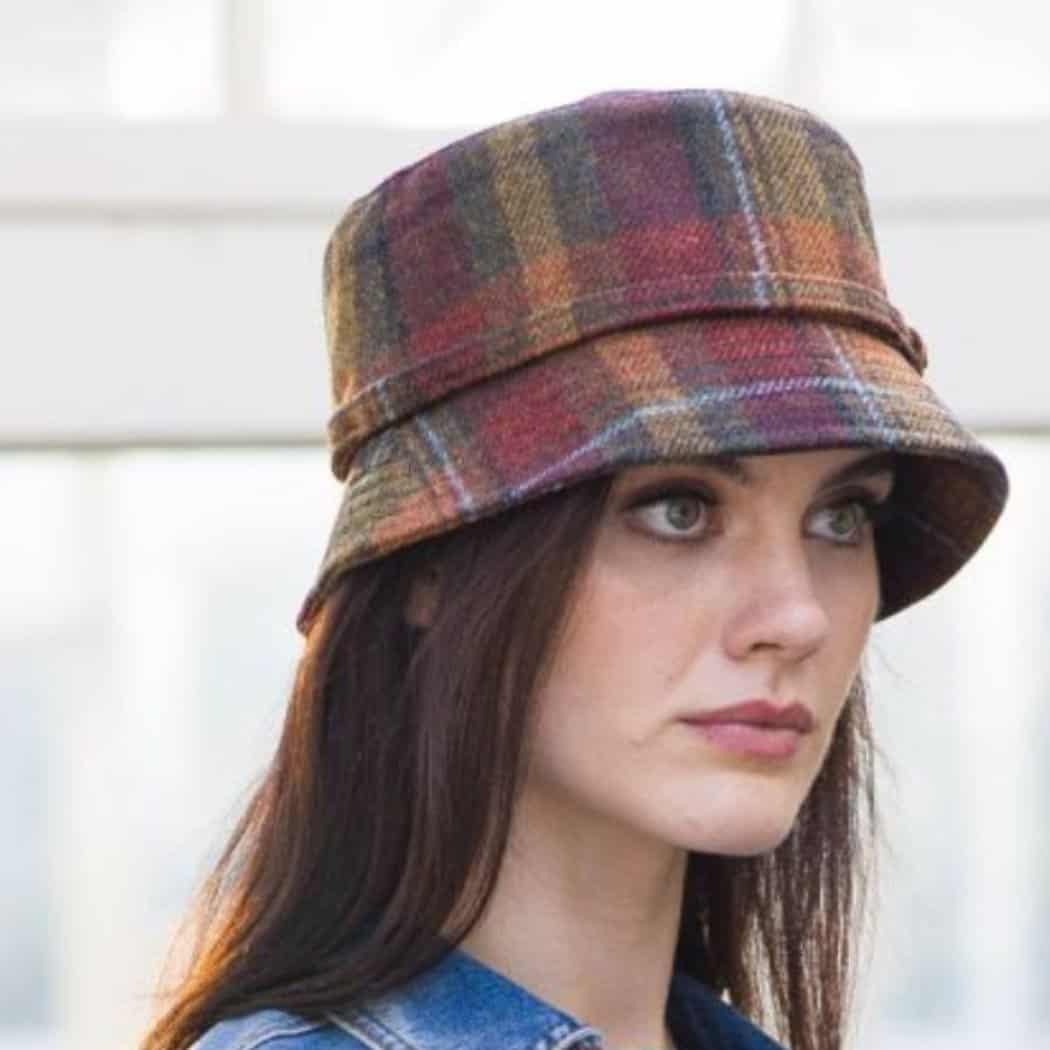 Ladies Irish Tweed Sunset Harvest Emily Hat Made By Mucros Weavers ...