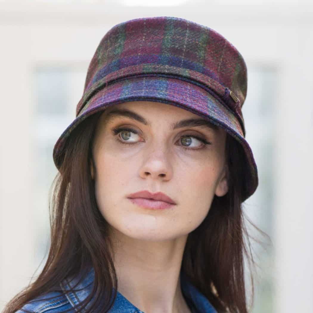 Ladies Irish Tweed Vintage Plaid Emily Hat Made By Mucros Weavers ...