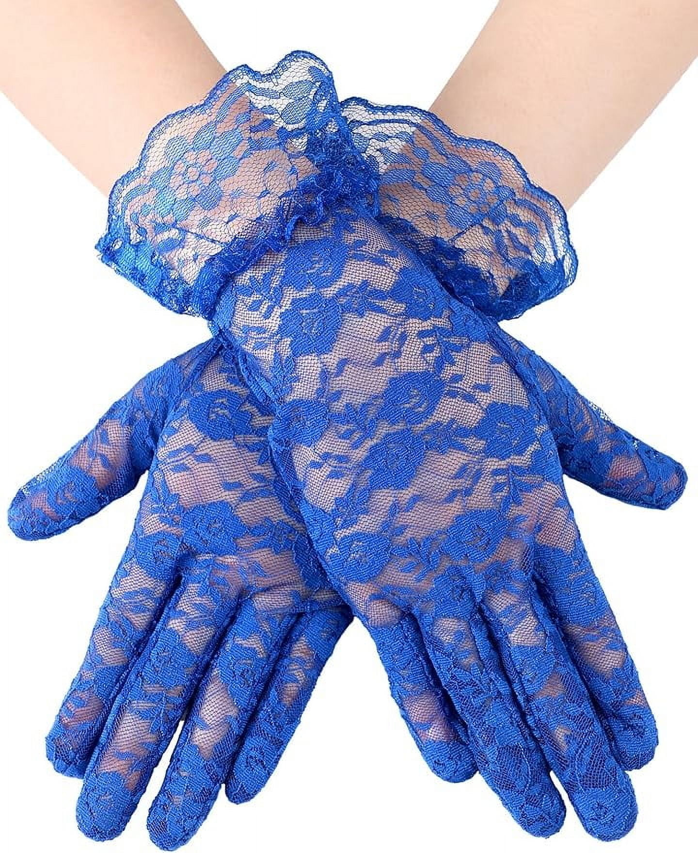 Ladies Lace Gloves, Women Tea Party Gloves, Elegant Short Gloves ...