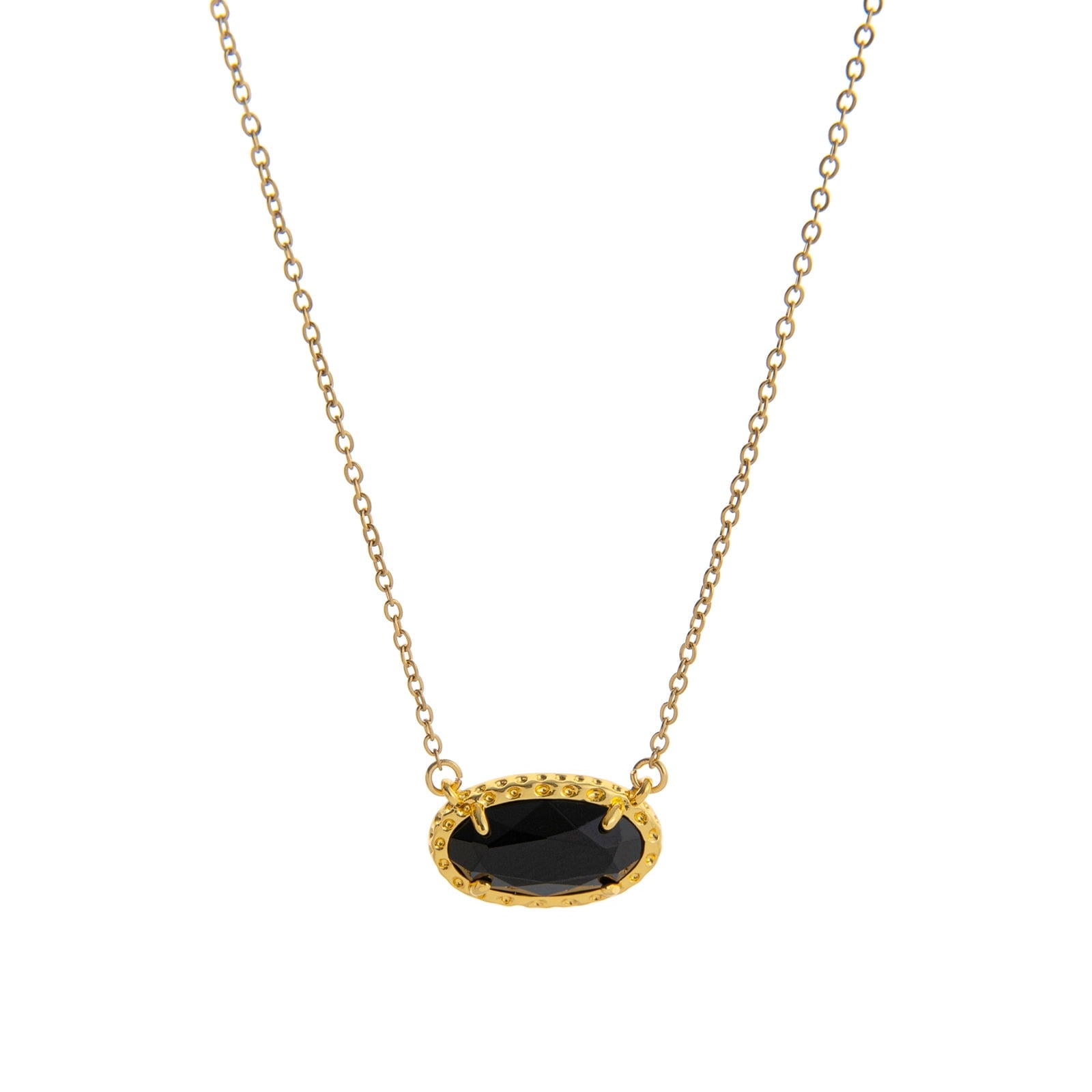 Ladies' Natural Stone Oval Pendant Necklace, Choker Style — Perfect for ...