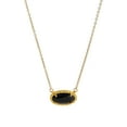Ladies' Natural Stone Oval Pendant Necklace, Choker Style — Perfect for ...