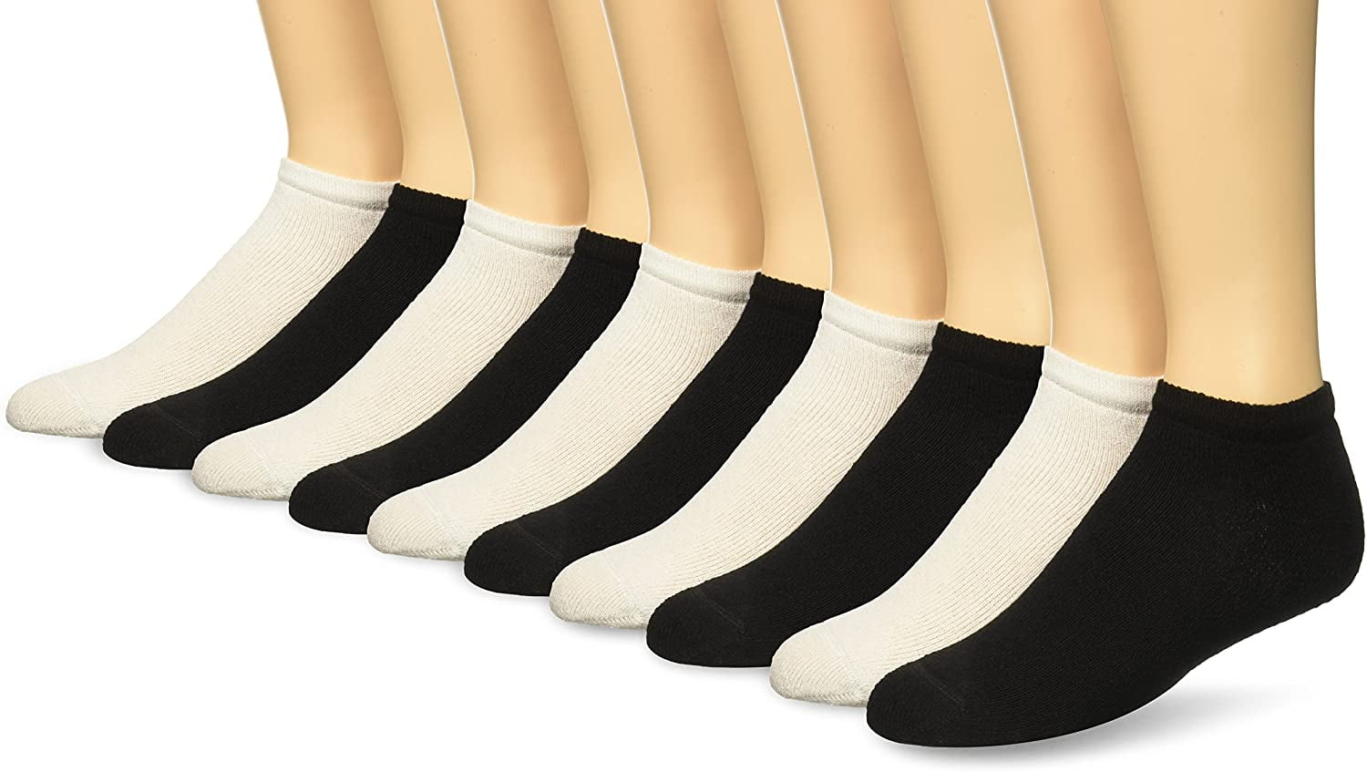 Ladies No Show Socks - 10 Pair - Walmart.com