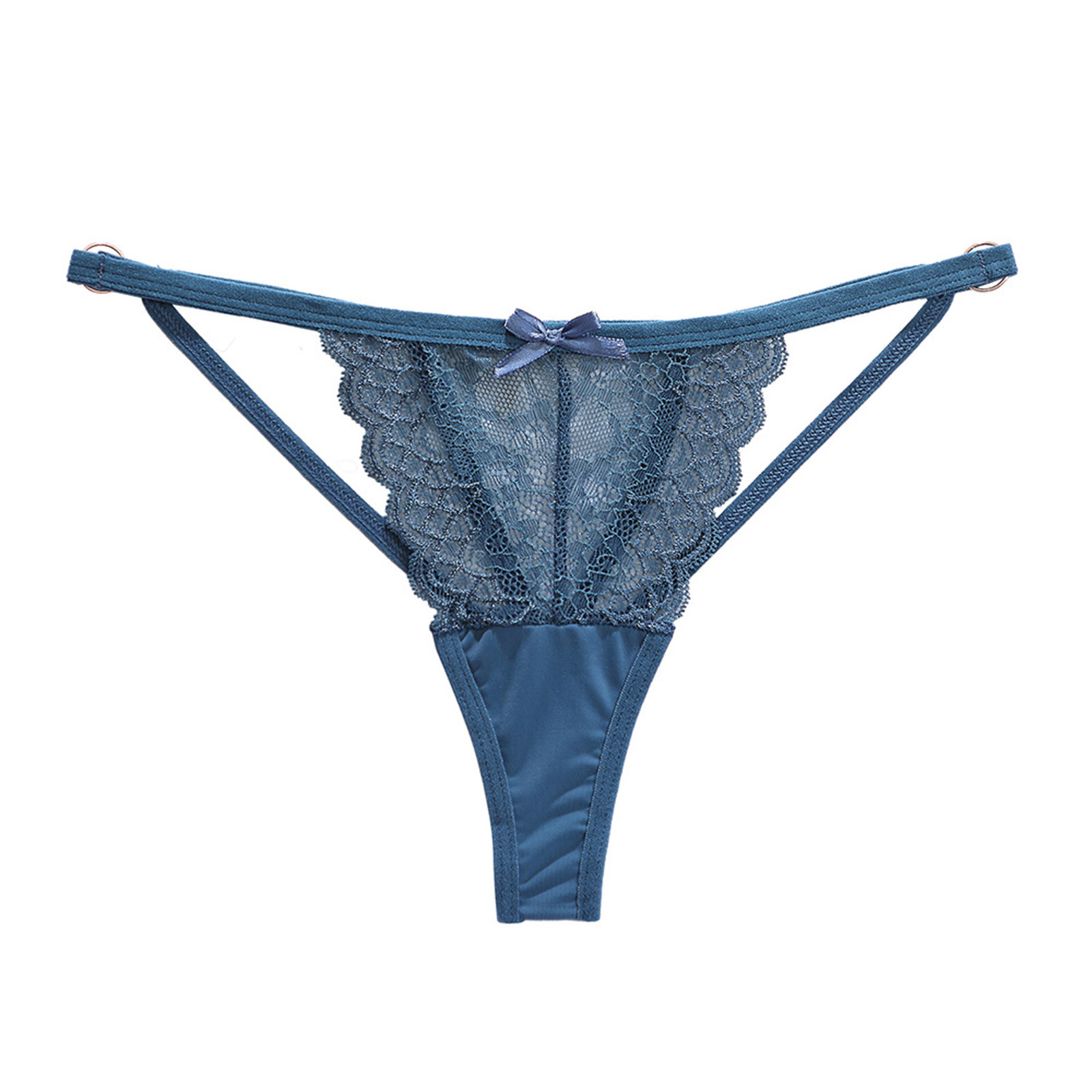 Ladies Panties Fashion Sexy Embroidery Flower Transparent Gauze Low ...