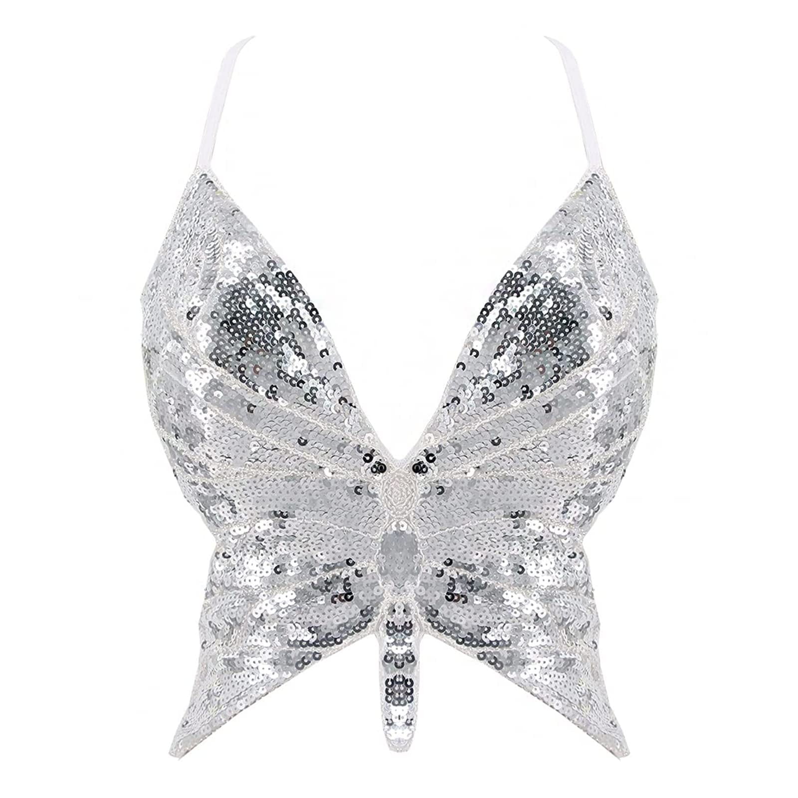 Ladies' Performance Tops, Belly Dance Bras, Sexy Stage Butterfly Bras ...